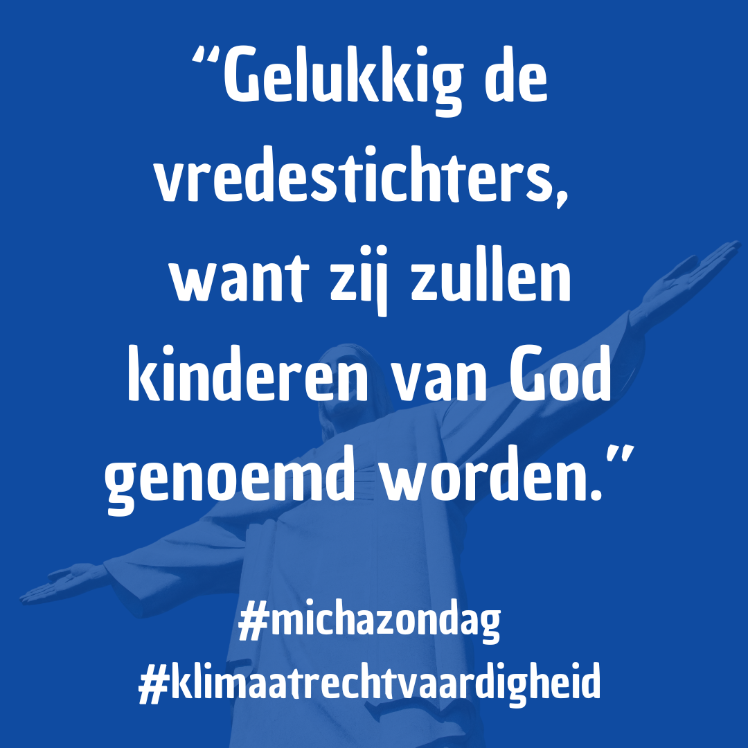 Preek ‘Gelukkig de vredestichters’